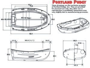 Dinghy Dimensional Drawings | Dimensions for Dinghy Boat